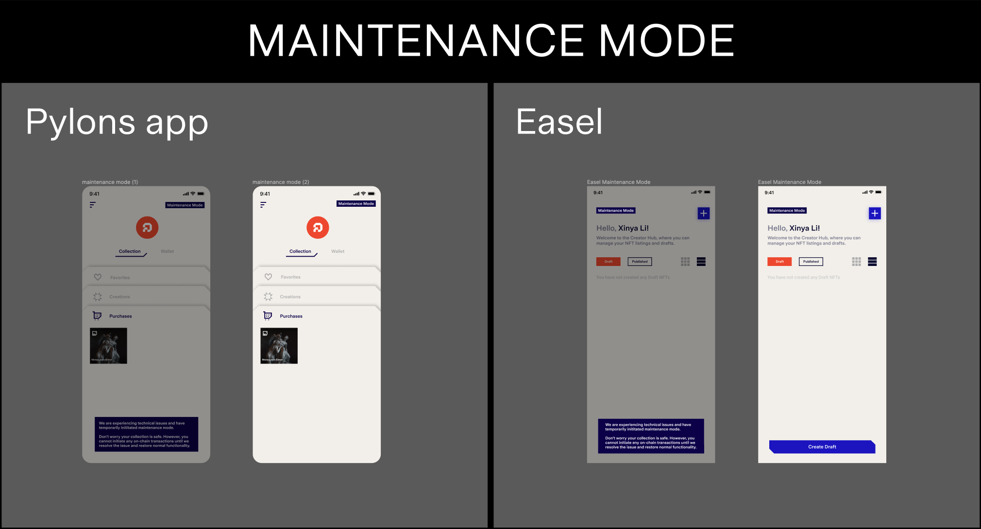 Maintenance Mode Pylons App + Easel · Issue #1295 · Pylons-tech/pylons · GitHub