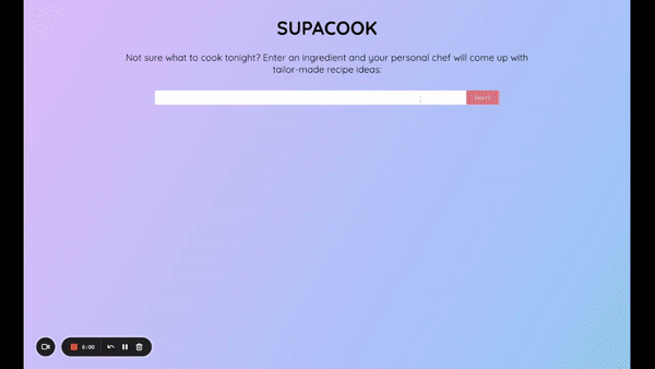 GitHub - hansontram/supacook-recipes: A webpage featuring Edamam's Api