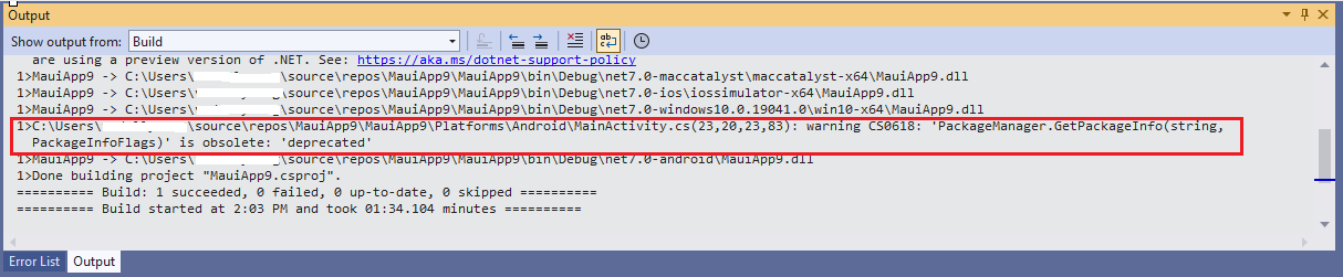 Compiler Warning When Using Deprecated Api On Old Version Of Android · Issue 11319 · Dotnet 