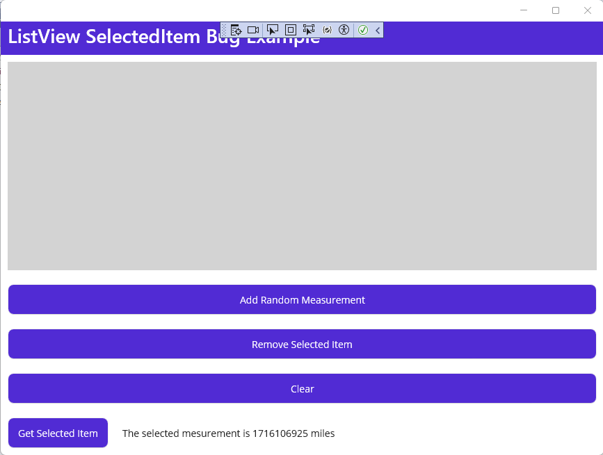 ListView.SelectedItem retains its value after item is removed from ListView or ListView is ...