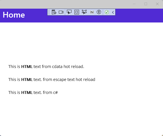 Html Label examples from Microsoft learn do not render correctly on either iOS or android ...