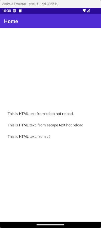 Html Label examples from Microsoft learn do not render correctly on either iOS or android ...