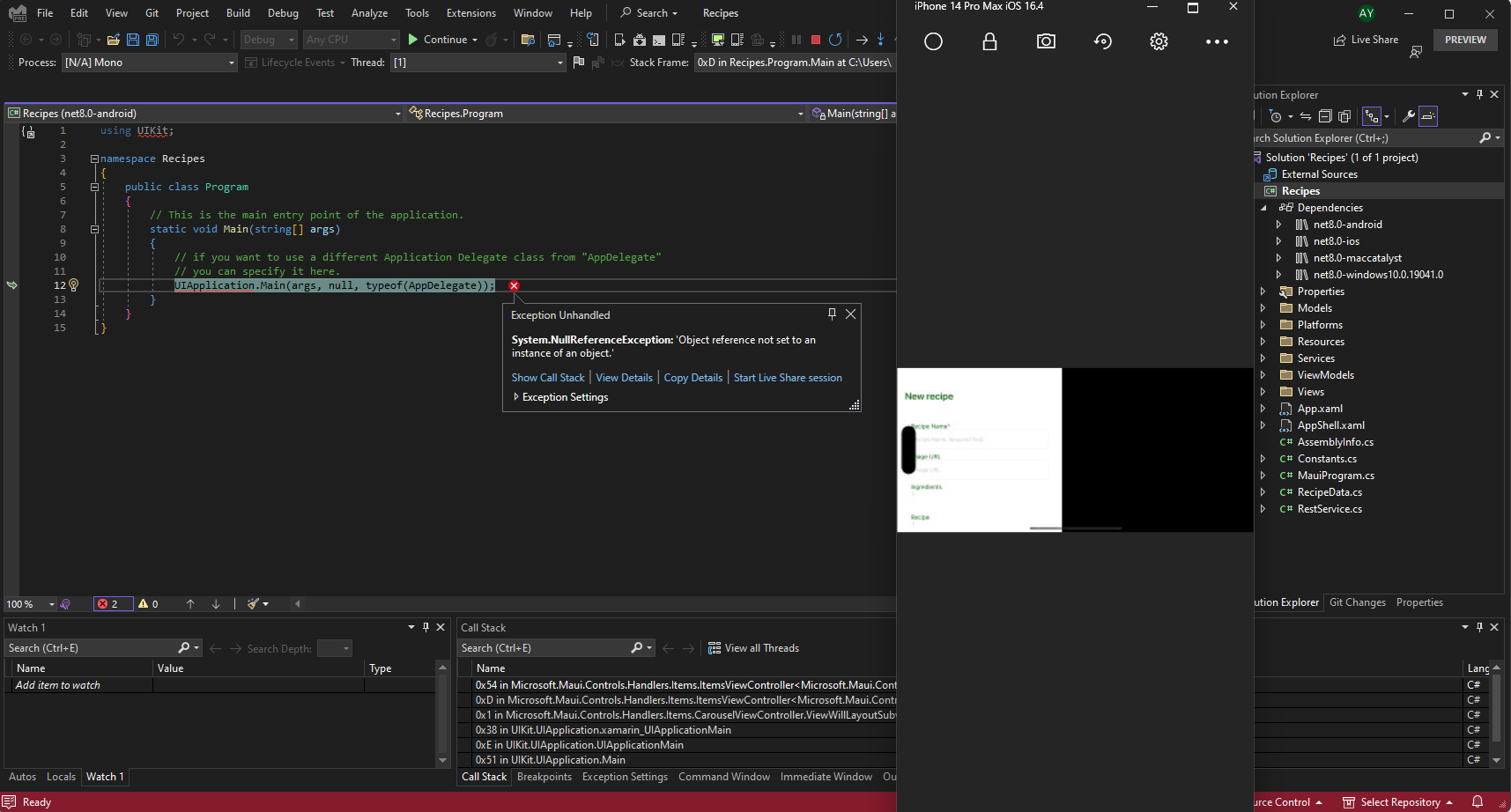 Regression800 Preview58529 Maui The New Recipe Page Will Crash In Landscape Mode On