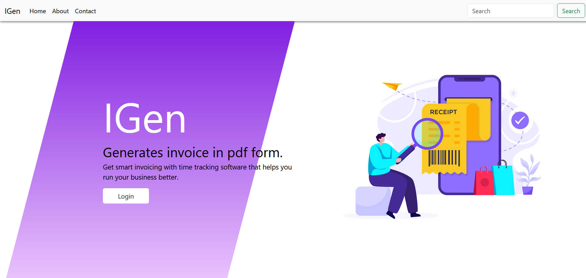GitHub - AyushBathre2001/Invoice-generator: IGen is a web application ...