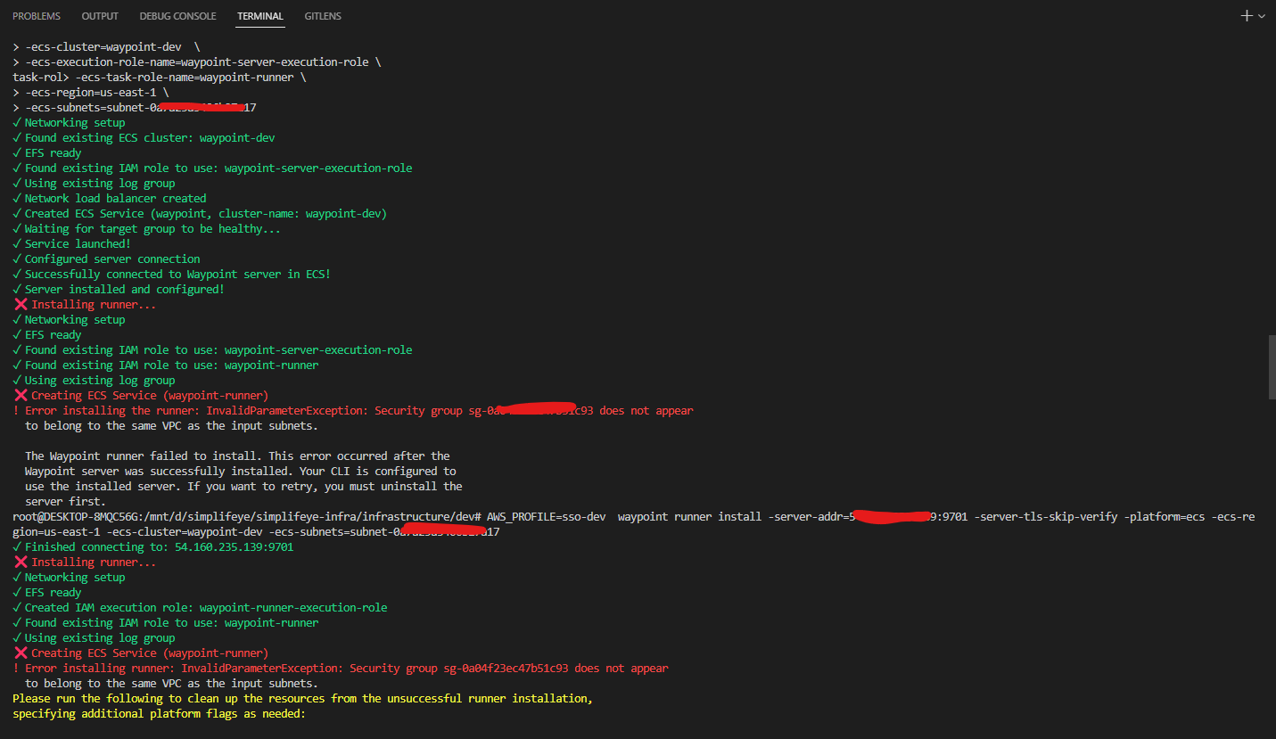 Waypoint runner install ecs security group issues · Issue #4629 ... Waypoint runner install ecs security group issues · Issue #4629 ...