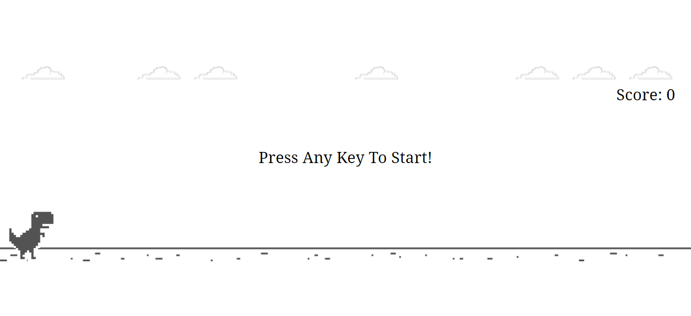 GitHub - MarlonJames99/Dino_Game: A remake of the famous Google Chrome ...