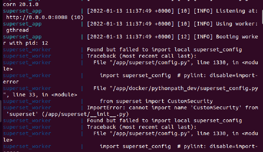 Unable to up the docker file after adding a new python file for custom ...