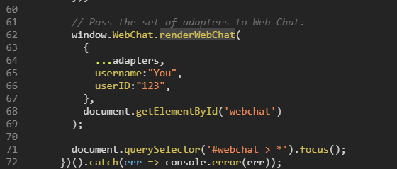 DirectLine Speech (DLS): username and userID is not being sent to bot · Issue #3426 · microsoft ...