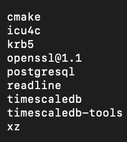 Change in the installation of TimescaleDB in Mac · Issue #434 ...