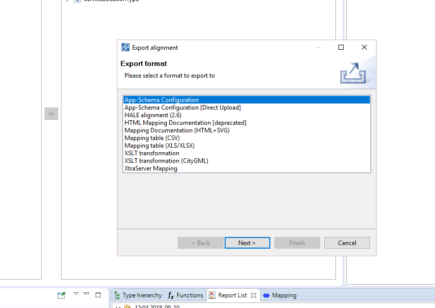 AppSchema alignment export keeps lock on exported file · Issue #681 · halestudio/hale · GitHub