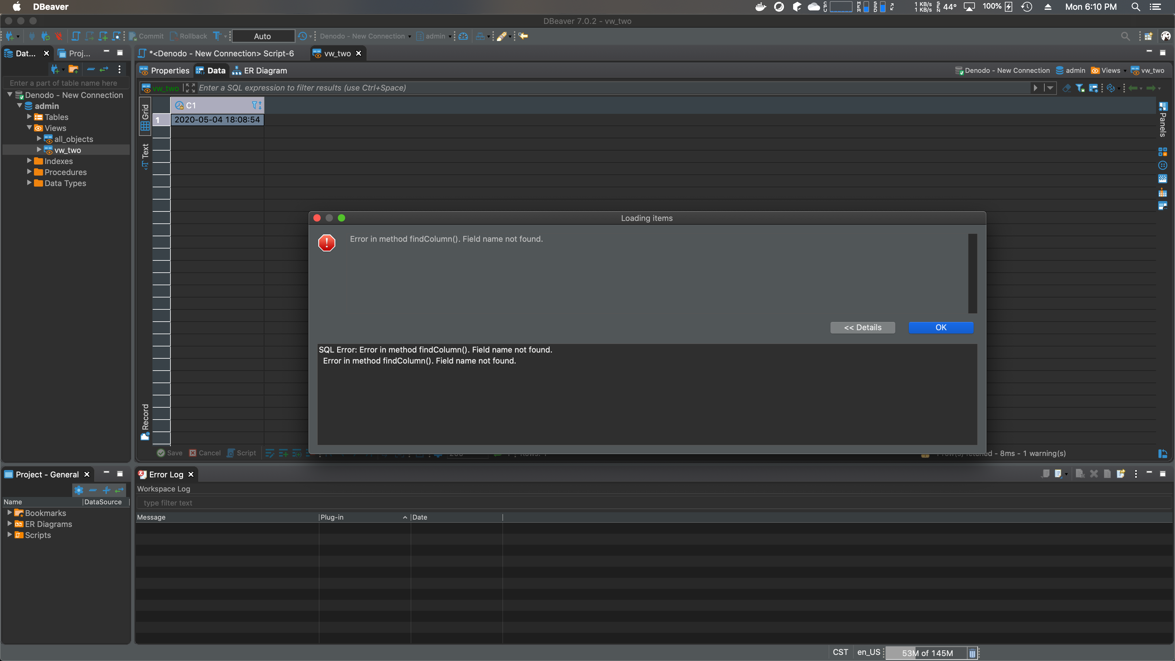 No Error Logged to Error Log on View Panel Failure · Issue #8621 ...