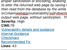 Incorrect URL is being used for "Internal Guidance" · Issue #1070 · checkmarx-ltd/cx-flow · GitHub