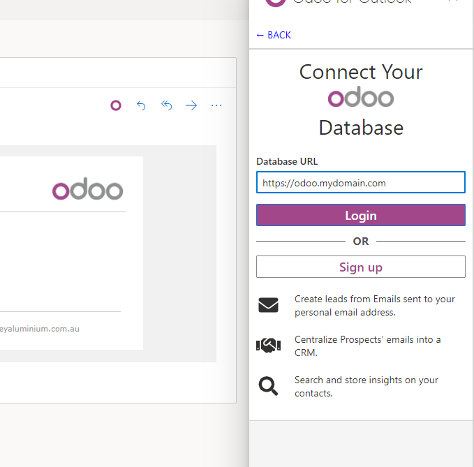 [14] Outlook CRM extension, after click 'Allow' redirect to https://mydomain/plugins/outlook ...