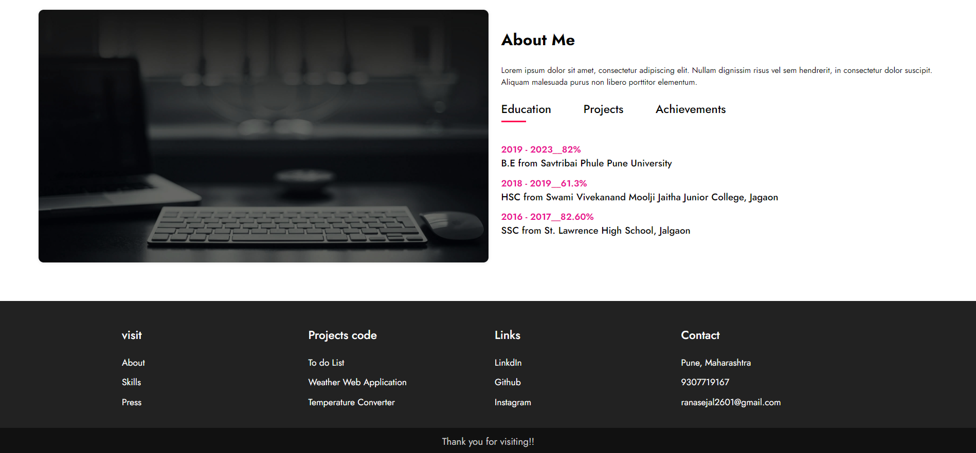 GitHub - sejalrana26/My-portfolio