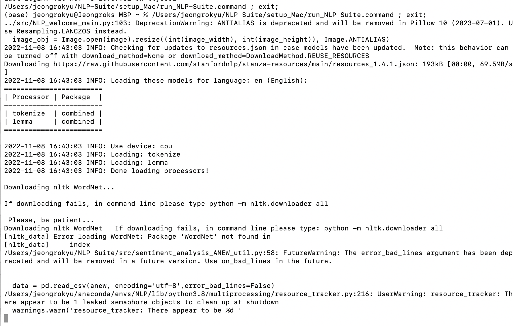 [bug] Cannot Open Any Guis · Issue 918 · Nlp Suite Nlp Suite · Github