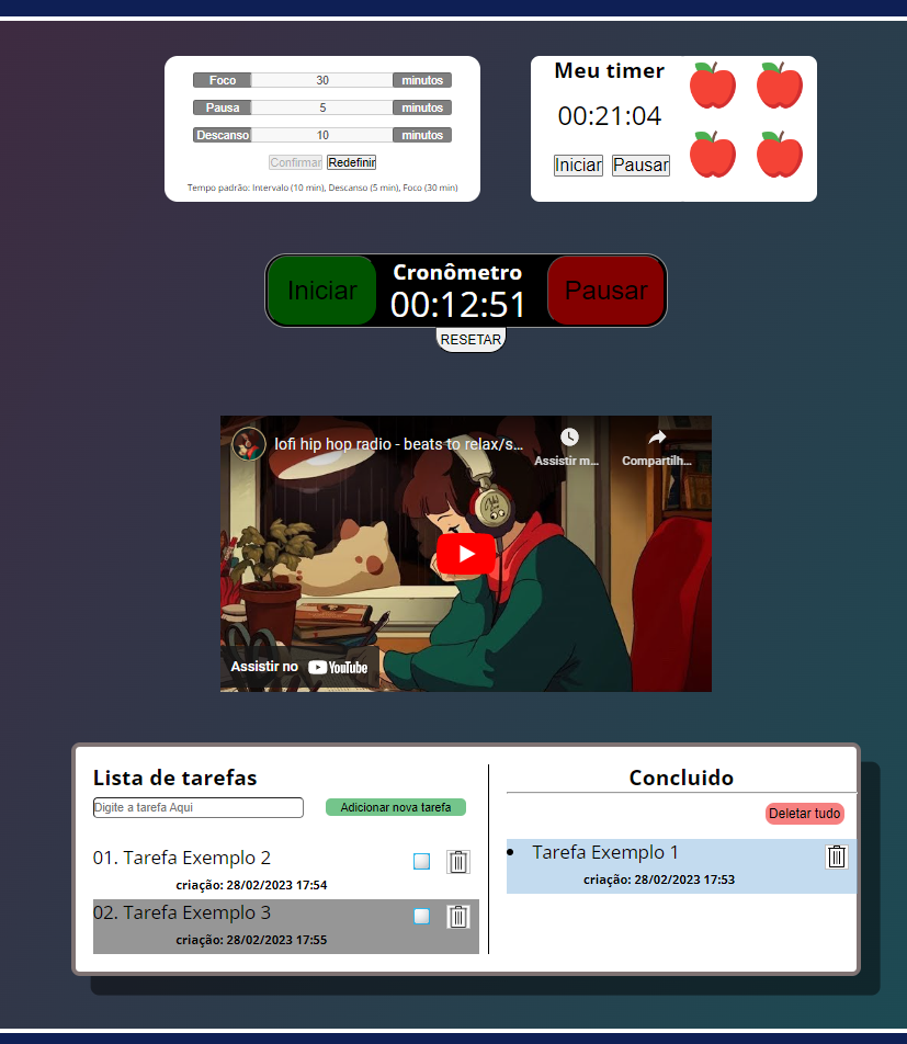 GitHub - VitorSena0/Pomodoro-and-To-do-list: O site consiste em um cronômetro pomodoro com ...
