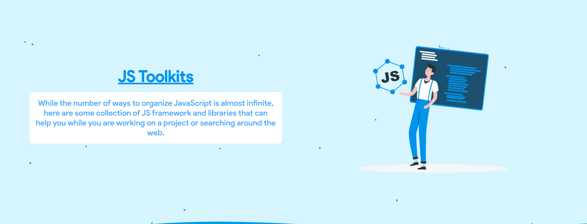 One Semicolon is showing on Home Page Under JS Toolkits. · Issue #144 ...