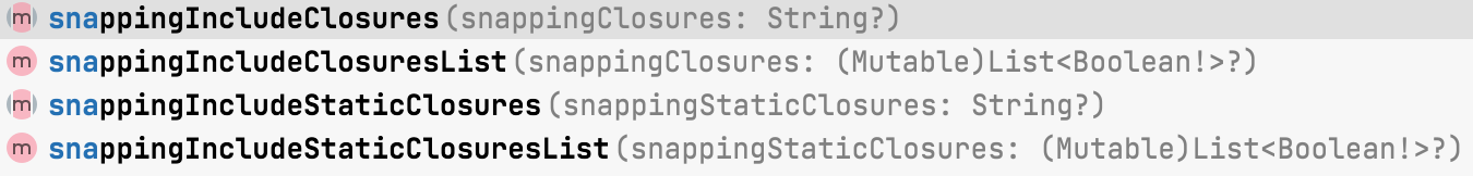 Android Drop In Ui How To Use Snappingincludeclosures And Snappingincludestaticclosures In Our