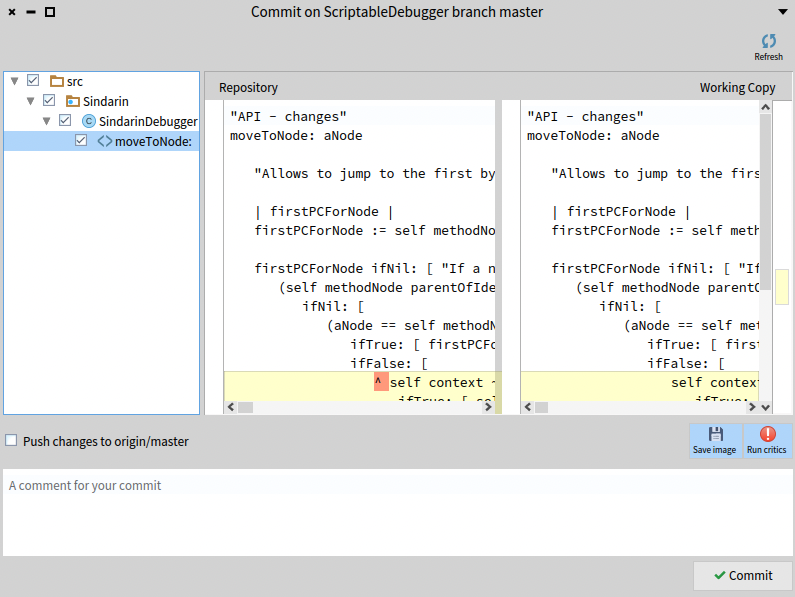 is Sindarin in sync in Pharo12? · Issue #73 · pharo-spec/ScriptableDebugger · GitHub