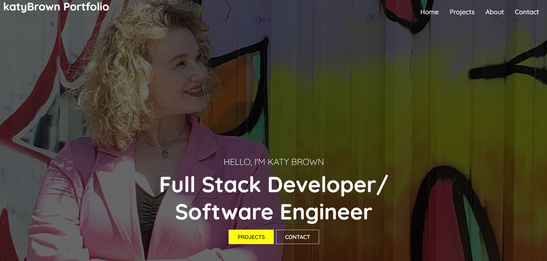 GitHub - katykb/katyBrown-portfolio: This is a react application. I have created a single page ...