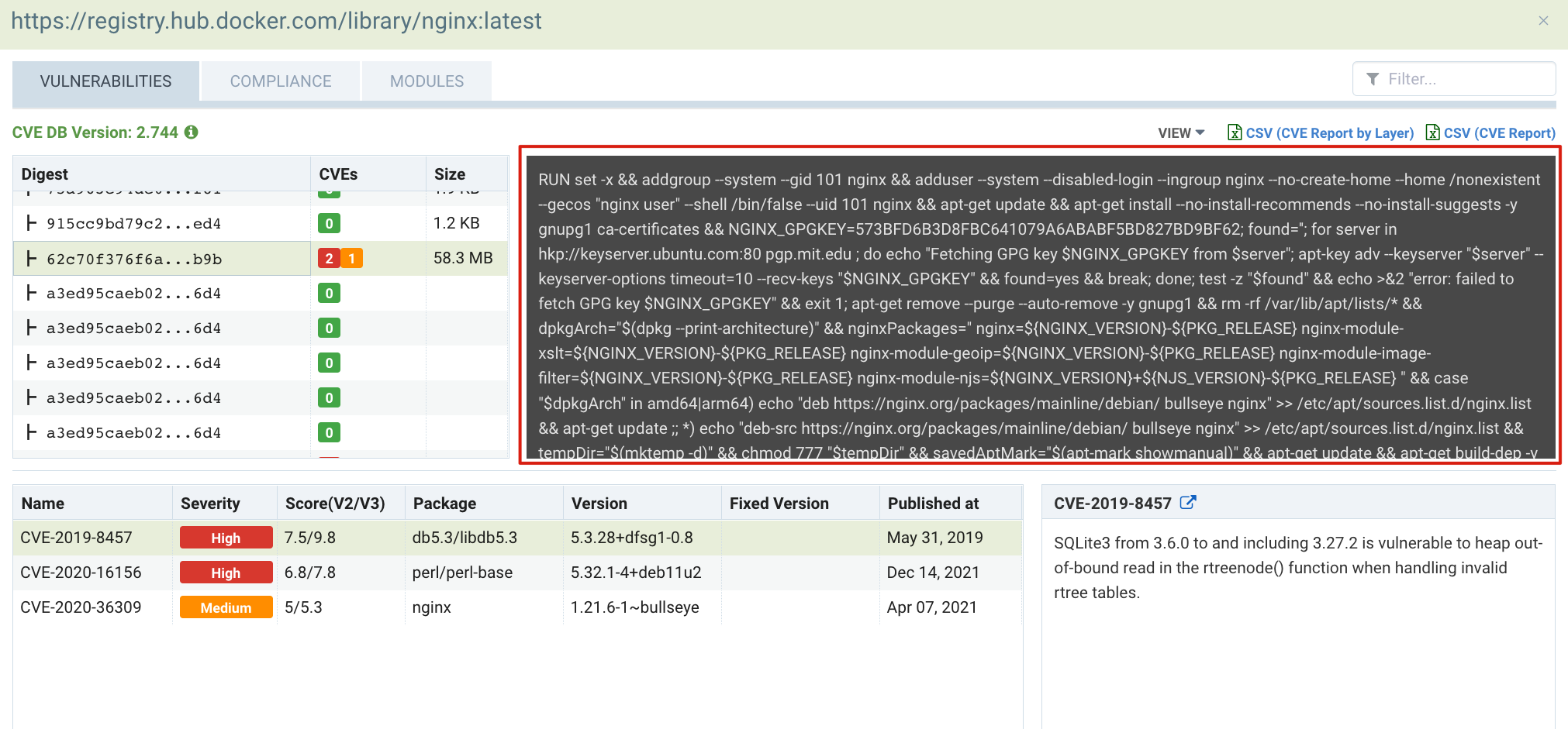 [BUG] harbor image layer content could not be displayed · Issue #296 · neuvector/neuvector · GitHub