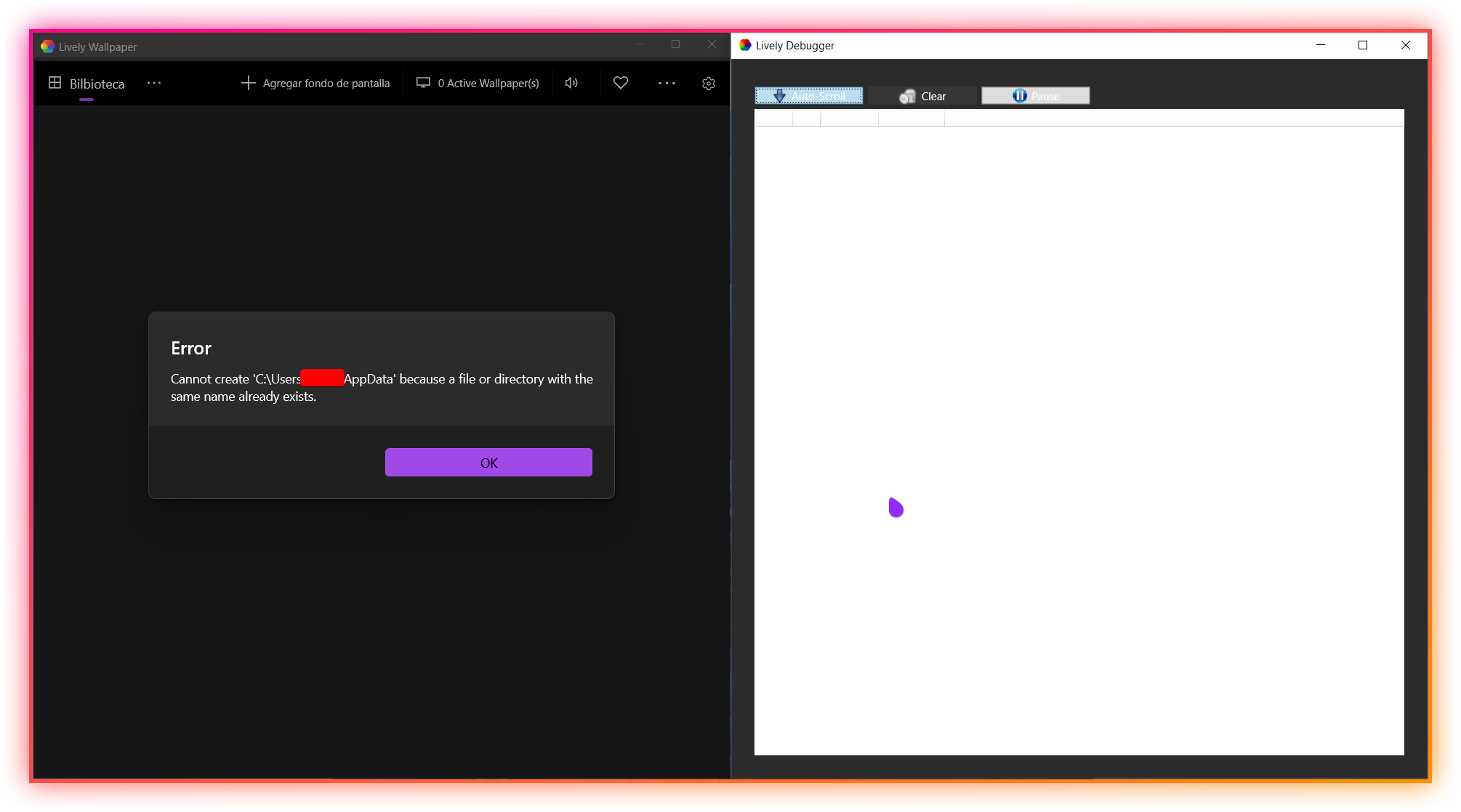 Wallpapers are not added · Issue #1215 · rocksdanister/lively · GitHub