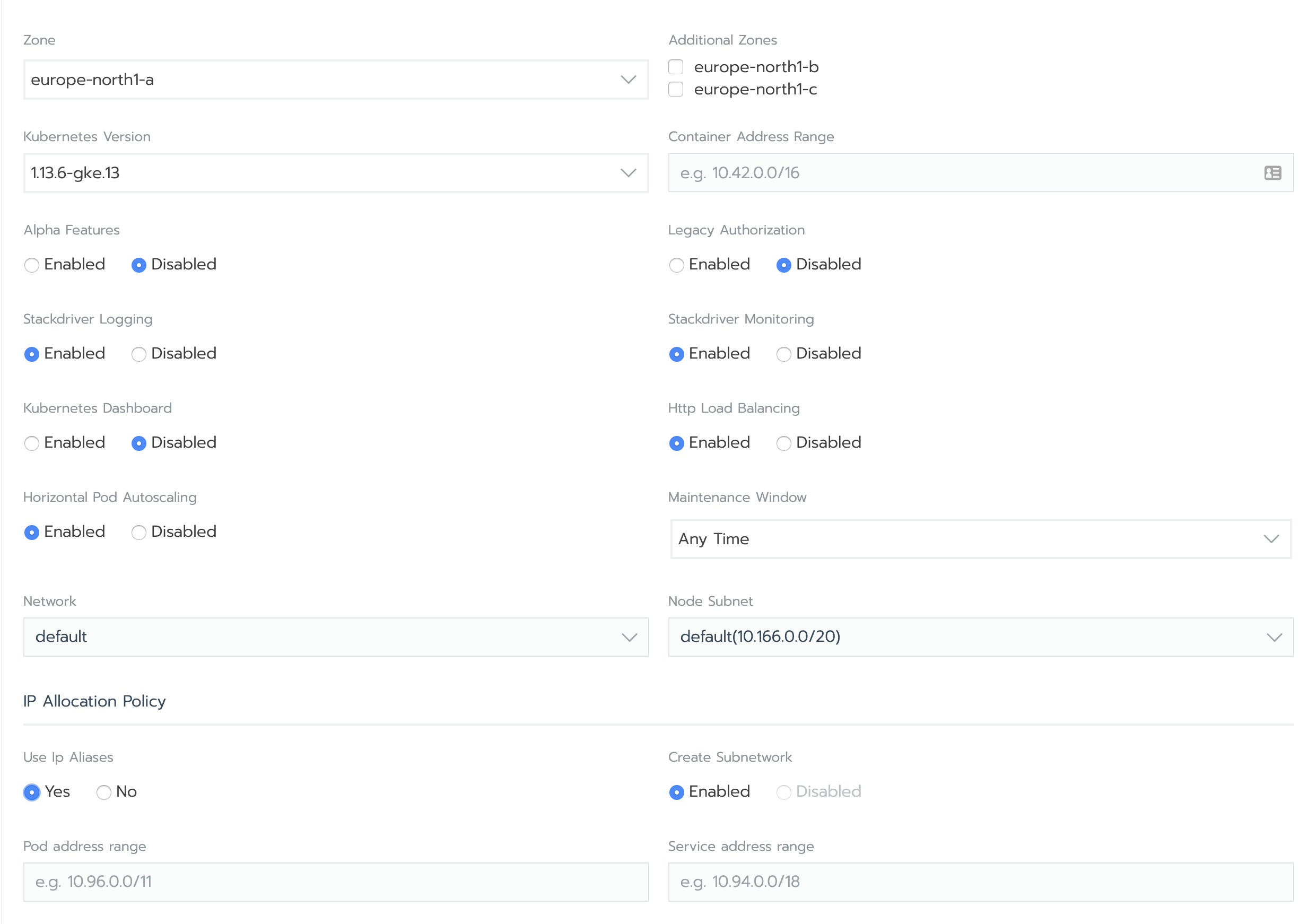 Gke Provisioning Unable To Create A Subnet In Network Vpc With An Existing Subnet · Issue