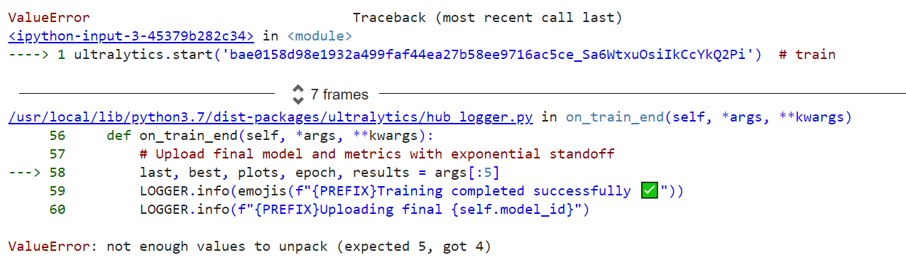 Training Failed After The Completion Of Epochs · Issue 88