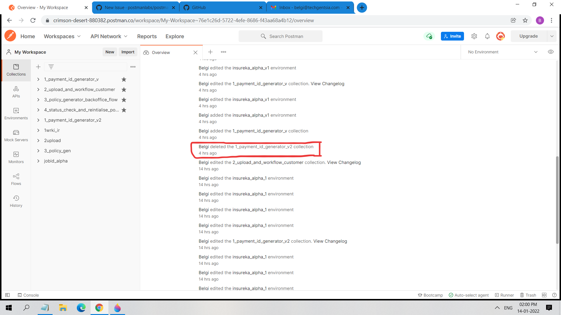 Collection Restore From Trash Fails · Issue 10567 · Postmanlabs