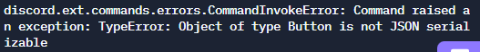 discord.ext.commands.errors.CommandInvokeError: Command raised an exception: TypeError: Object ...