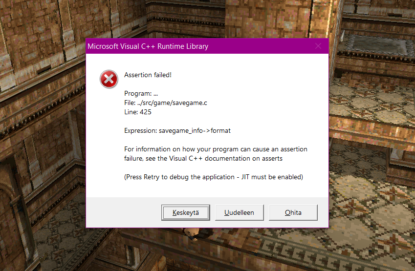 Bug: Upon death, the game crashes with an error message · Issue #442 · LostArtefacts/TRX · GitHub