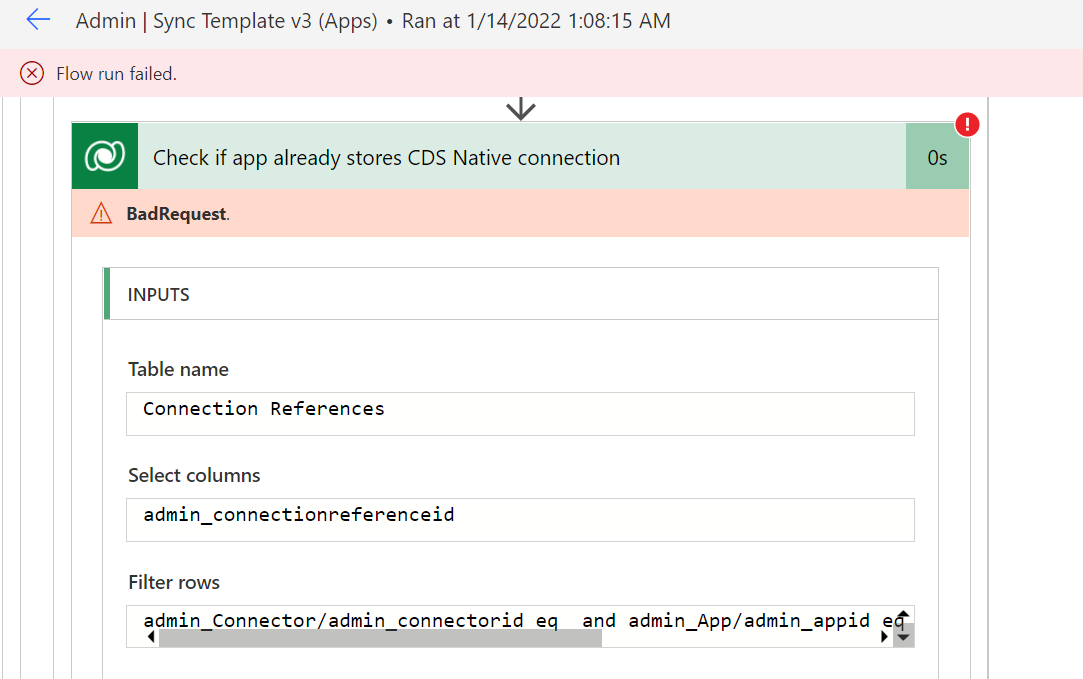 [CoE Starter Kit - BUG] Admin | Sync Template v3 (Apps) fails because of missing connector ...