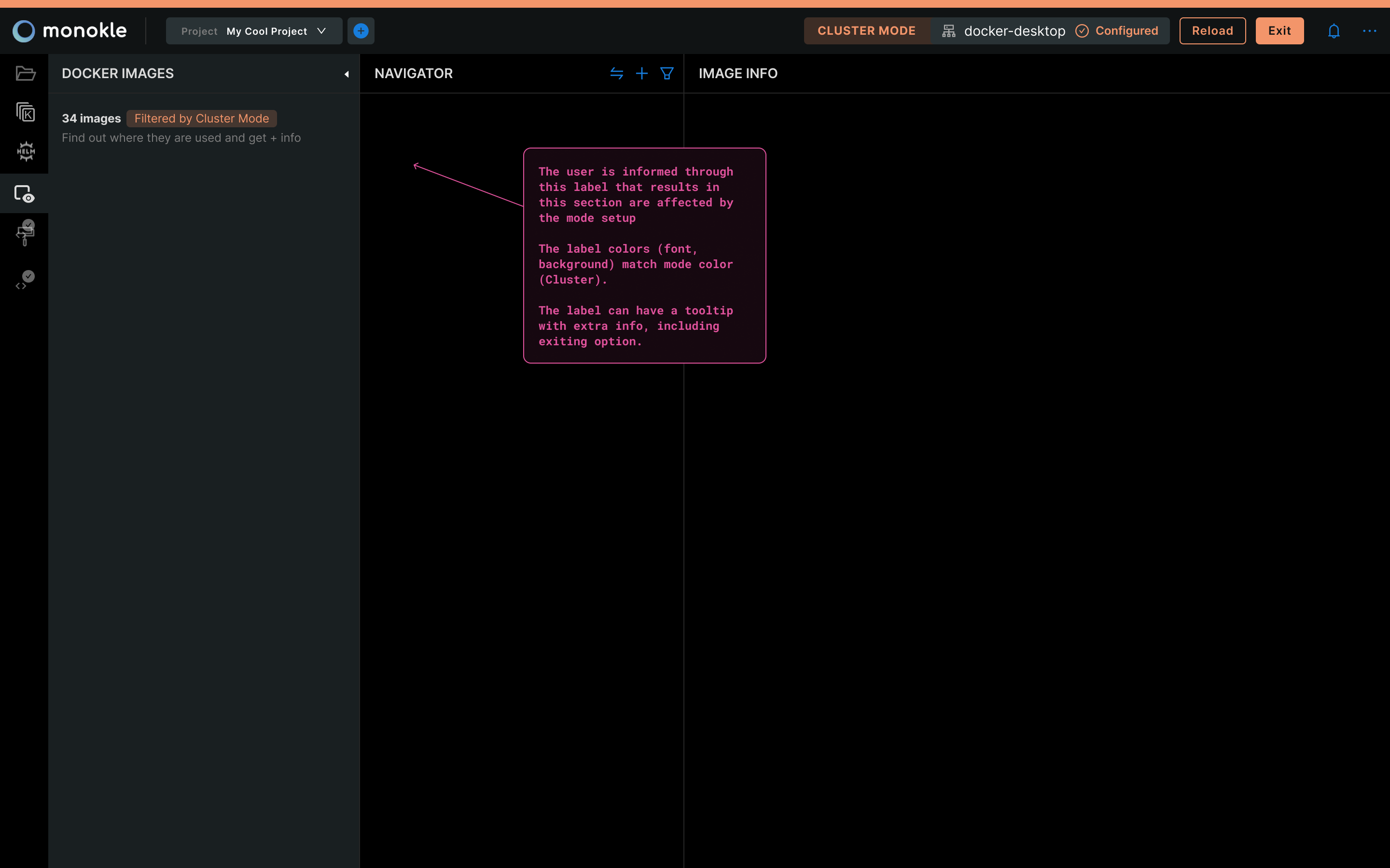 Inform the user that some feature is affected by the "mode" they are in · Issue #2023 · kubeshop ...