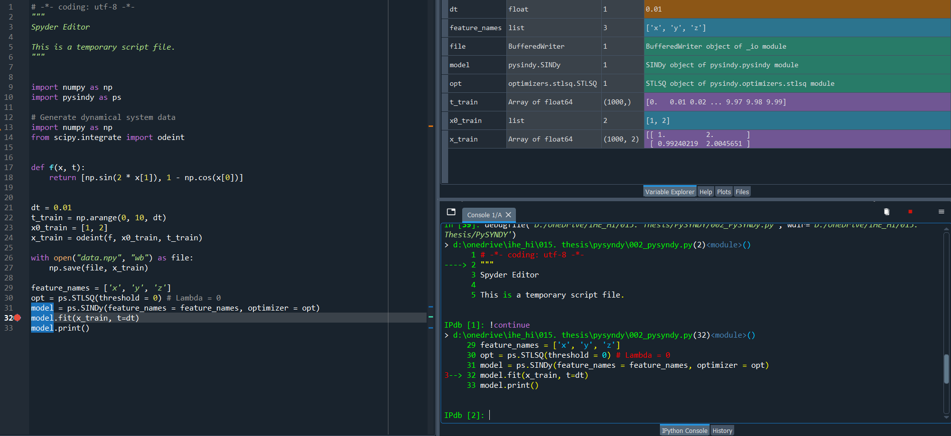 Pysindy Tutorial 2 Choosing Algorithm Hyperparameters · Issue 262 · Dynamicslab Pysindy · Github