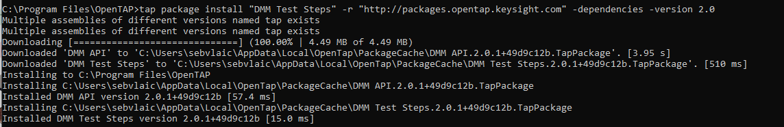A wrong package version is installed · Issue #214 · opentap/opentap · GitHub