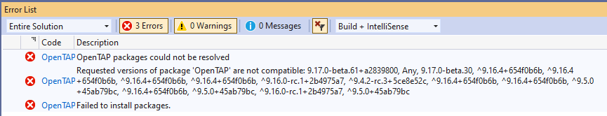 Improve csproj OpenTapPackageReference error message · Issue #112 · opentap/opentap · GitHub