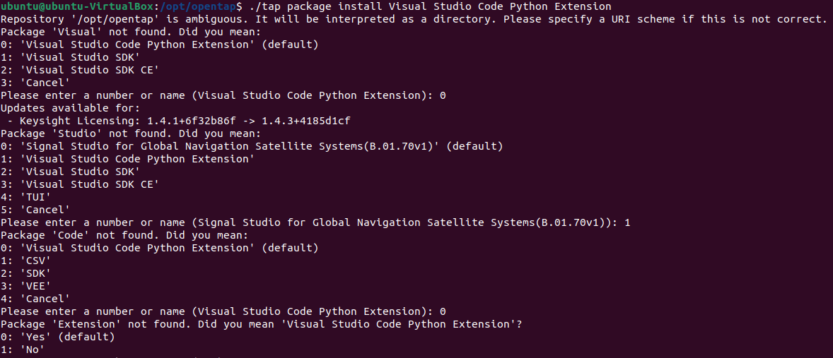 Package name suggestions do not work correctly if there are more than 3 spaces · Issue #1260 ...