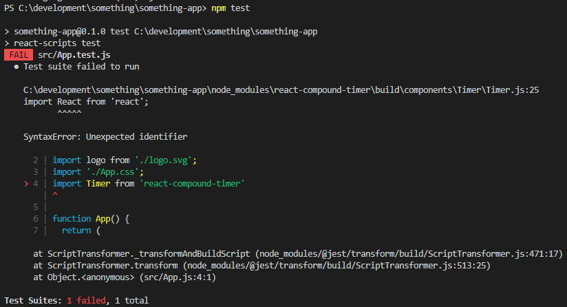 `Unexpected identifier`, when testing with jest and enzyme · Issue #11 ...