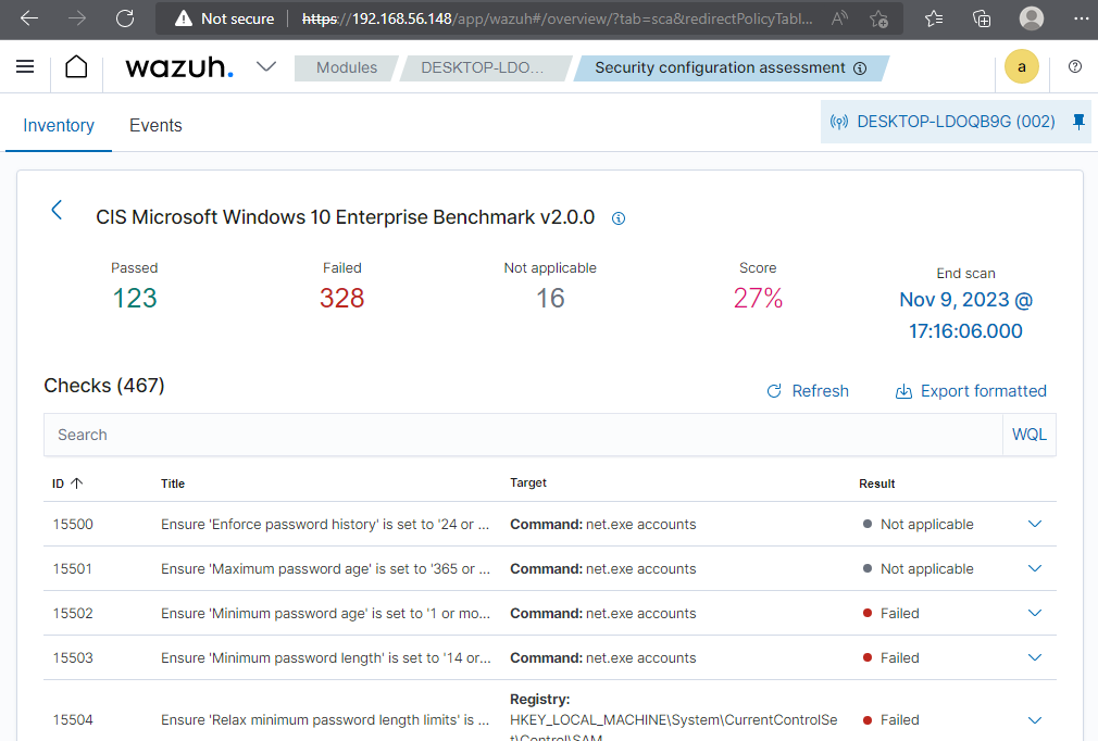 Rework SCA Policy for Microsoft Windows 10 Enterprise · Issue #17329 · wazuh/wazuh · GitHub