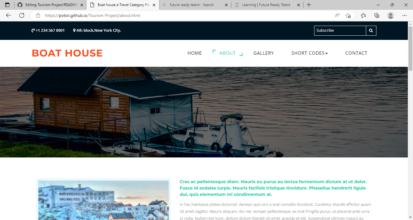 GitHub - PotlachervuSrilatha/Tourism-Project