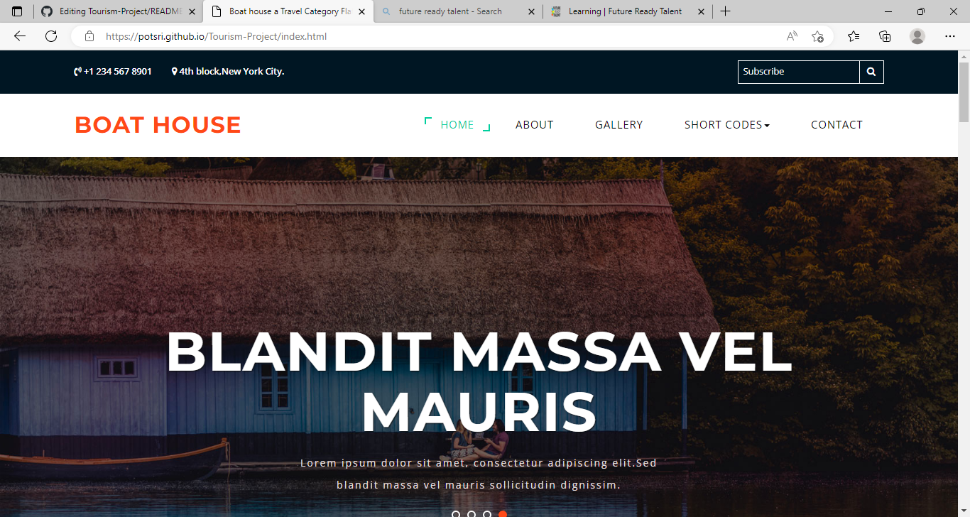 GitHub - PotlachervuSrilatha/Tourism-Project