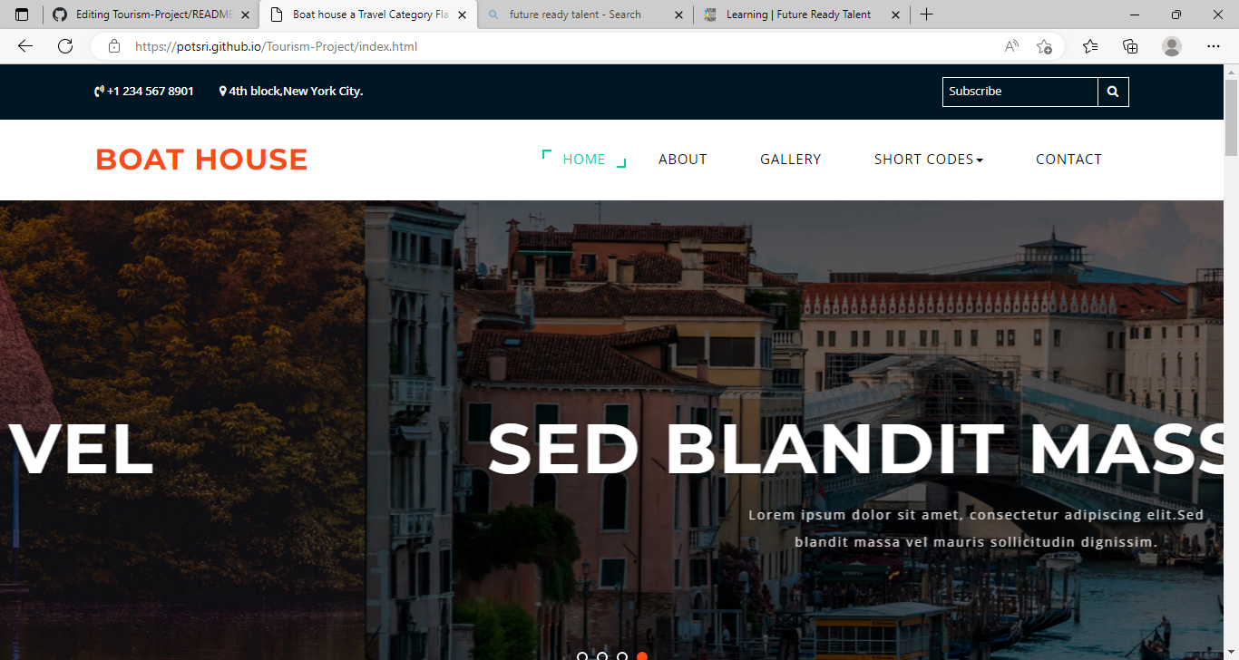 GitHub - PotlachervuSrilatha/Tourism-Project