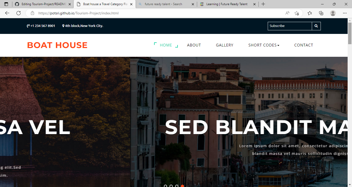 GitHub - PotlachervuSrilatha/Tourism-Project