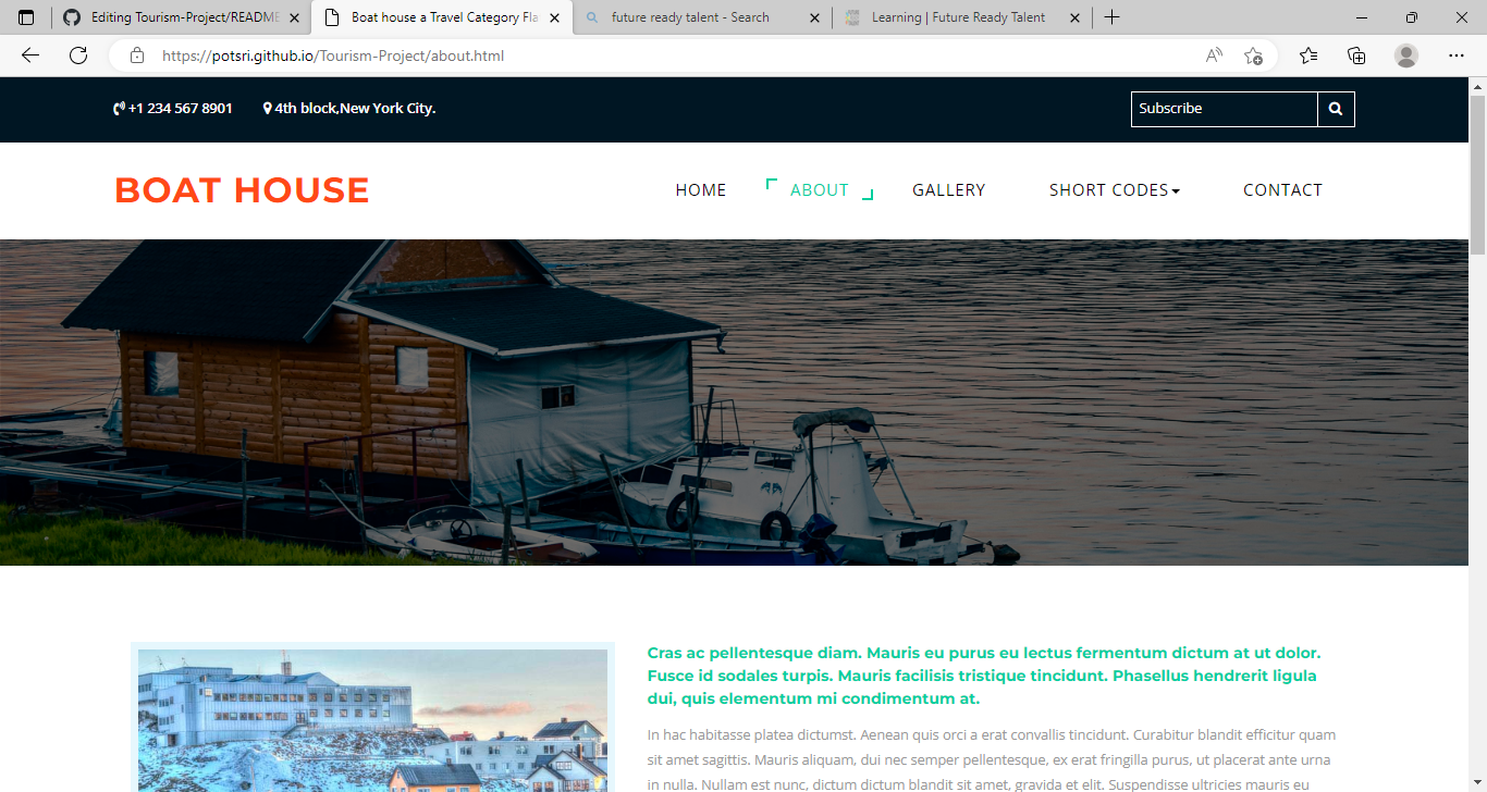 GitHub - PotlachervuSrilatha/Tourism-Project