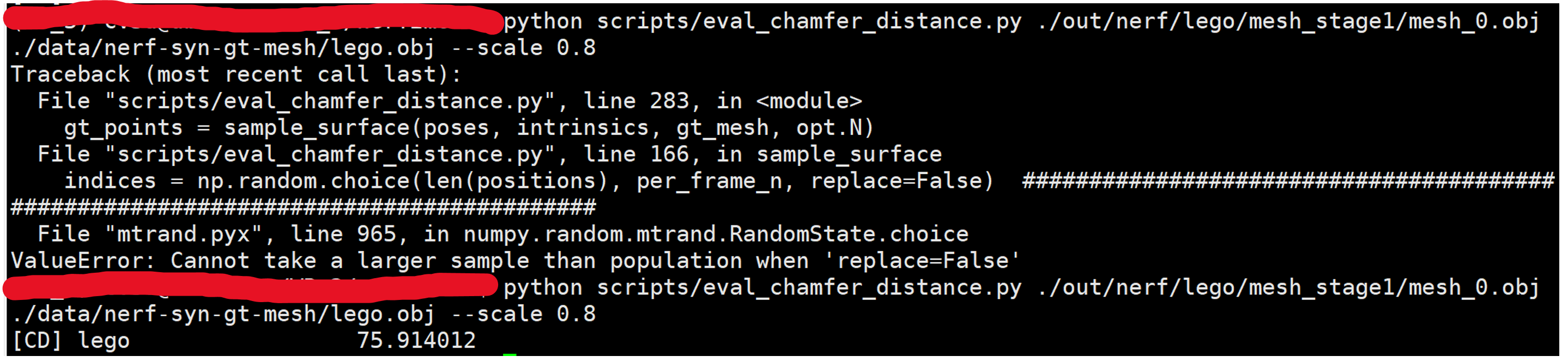 lego Chamfer Distance · Issue #71 · ashawkey/nerf2mesh · GitHub
