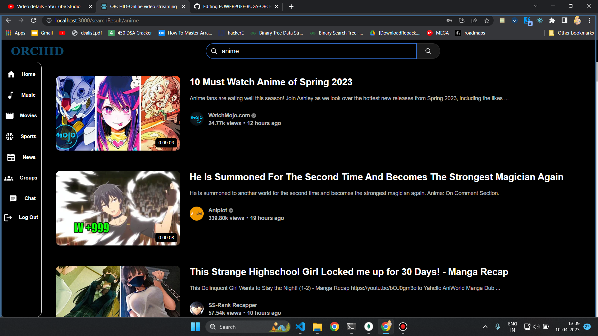 GitHub - warriorBunny013/POWERPUFF-BUGS-ORCHID-VIDEO-STREAM: ORCHID: video streaming platform ...