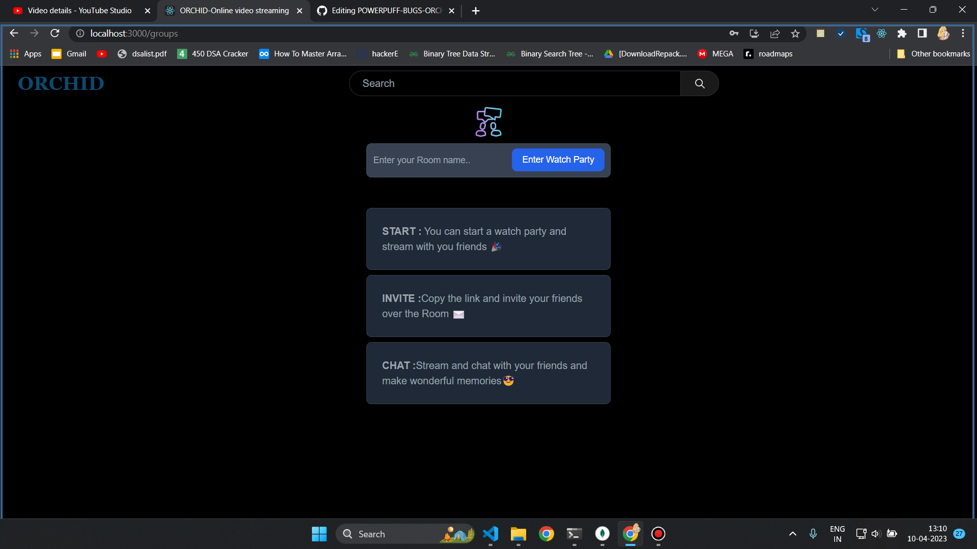 GitHub - warriorBunny013/POWERPUFF-BUGS-ORCHID-VIDEO-STREAM: ORCHID: video streaming platform ...