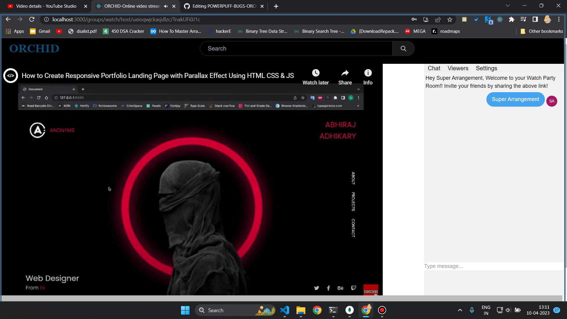 GitHub - warriorBunny013/POWERPUFF-BUGS-ORCHID-VIDEO-STREAM: ORCHID: video streaming platform ...