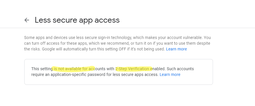 SMTP email doesn't work in Docker container - 535-5.7.8 Username and ...