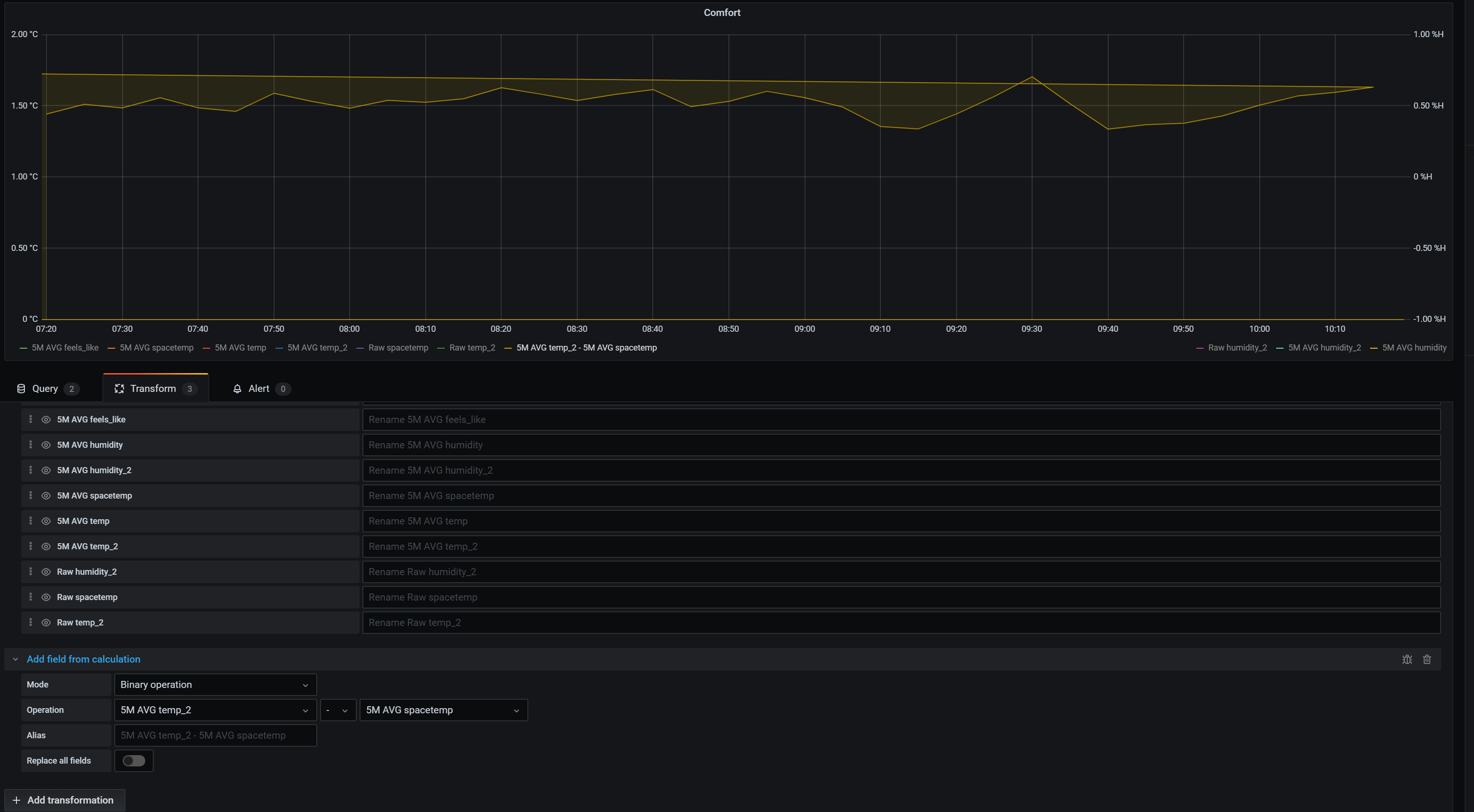 Transform join by time on queries with different time bases and subsequent "Add field from ...